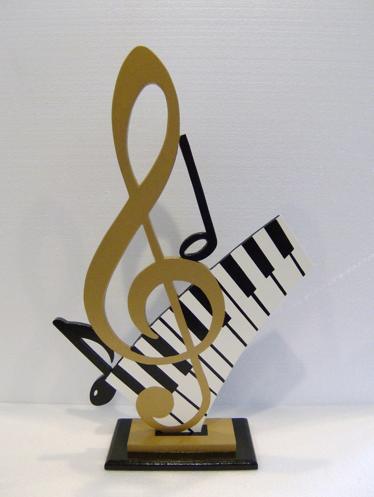 Music Table Sculpture Unique Music Notes Clef Sculpture - Etsy