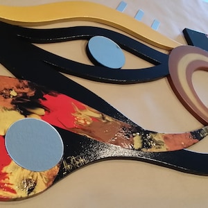 Unique Eye Wall Sculpture, Abstract Wall Decor, Eye Wall Art, Wood ...