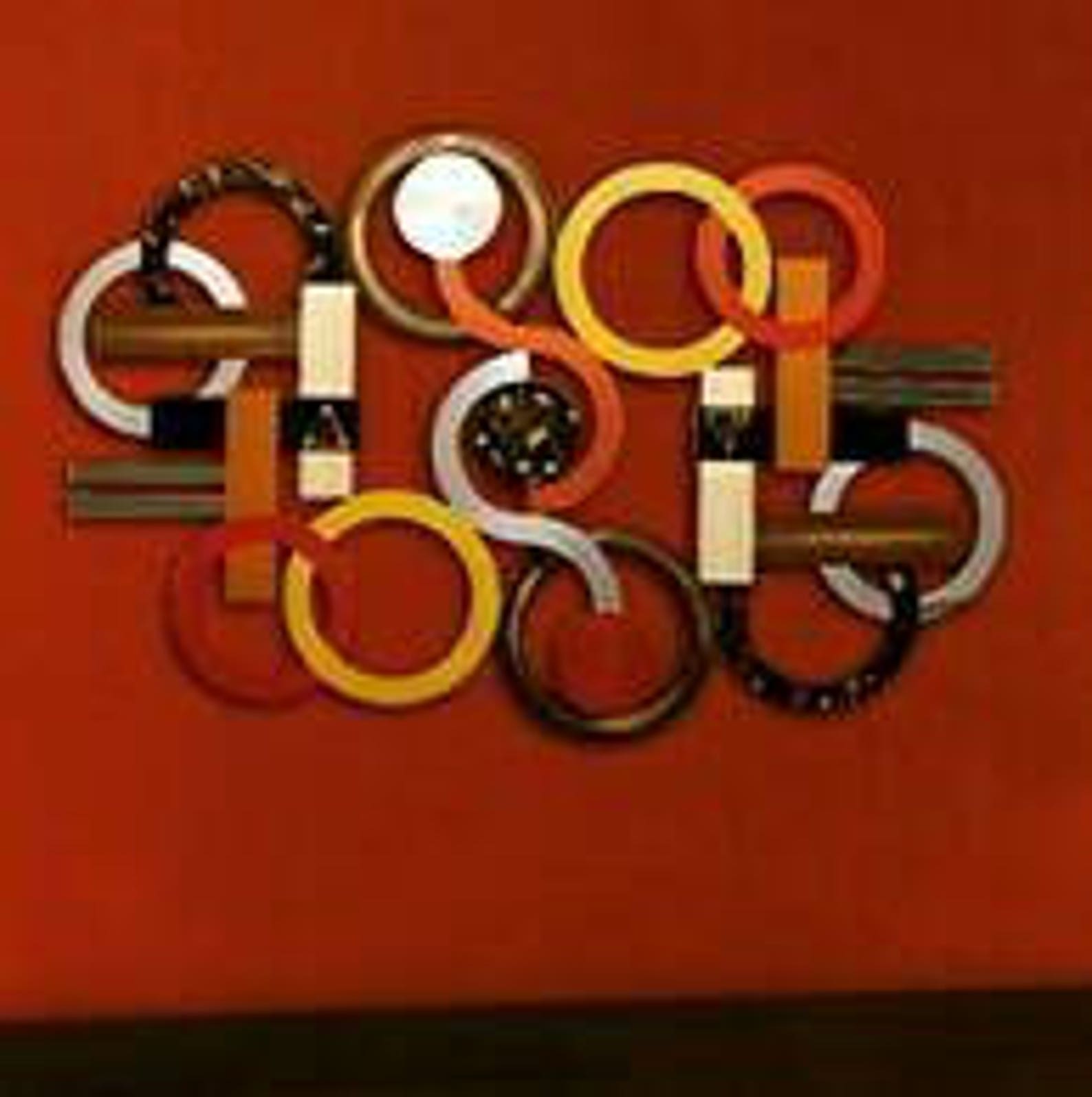 Infinity Contemporary Modern Circle Wall Art- Stylish Geometric Wood ...