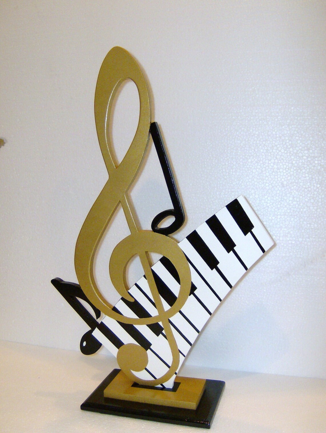 Music Table Sculpture Unique Music Notes Clef Sculpture - Etsy