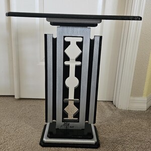 Barber Shop Razor Table - Barbers End Table, Novelty Razor Table, Razor ...