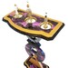 Purple Table, Purple Gold End Table, Majestic Eclectic Abstract Table ...