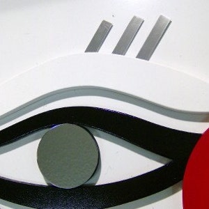 Abstract Eye Wall Sculpture, Metal Art, Unique Contemporary Modern Wall ...