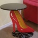 Unique 3D Look Red Shoe Table Floor Sculpture High Heel - Etsy