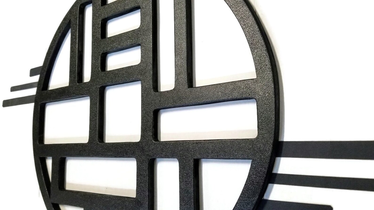 Contemporary Black Circle Negative Space Wall Art Open - Etsy