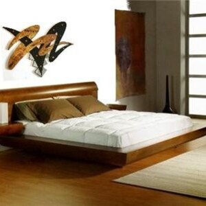 Abstract Wood Wall Sculpture, Contemporary Wall Decor, Modern Mirror ...