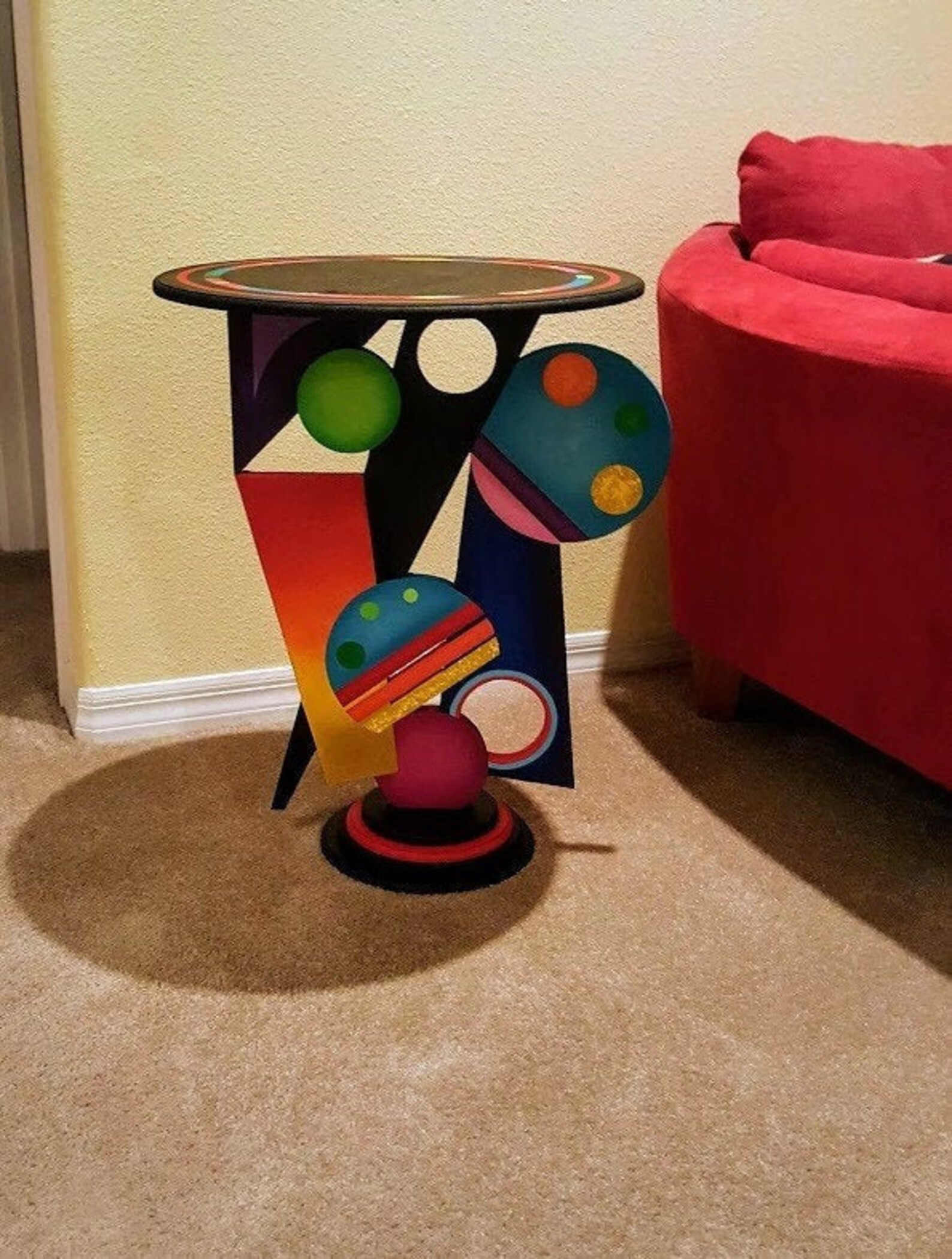 Madhouse Abstract Table Geometric Table Sculpture Abstract - Etsy