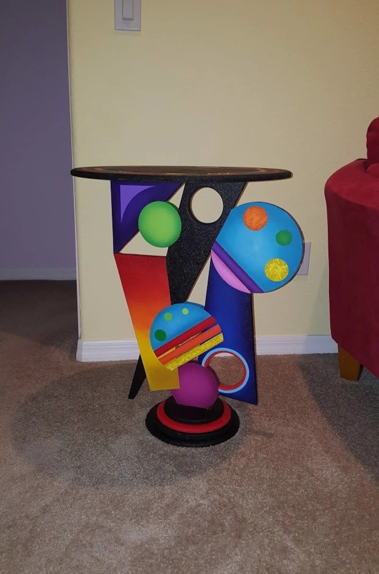Madhouse Abstract Table, Geometric Table Sculpture, Abstract Floor ...
