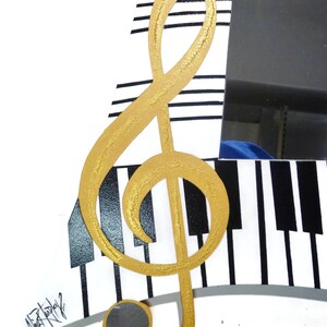 The Art of Music Mirror Wall Art Abstract Music Mirror Piano - Etsy
