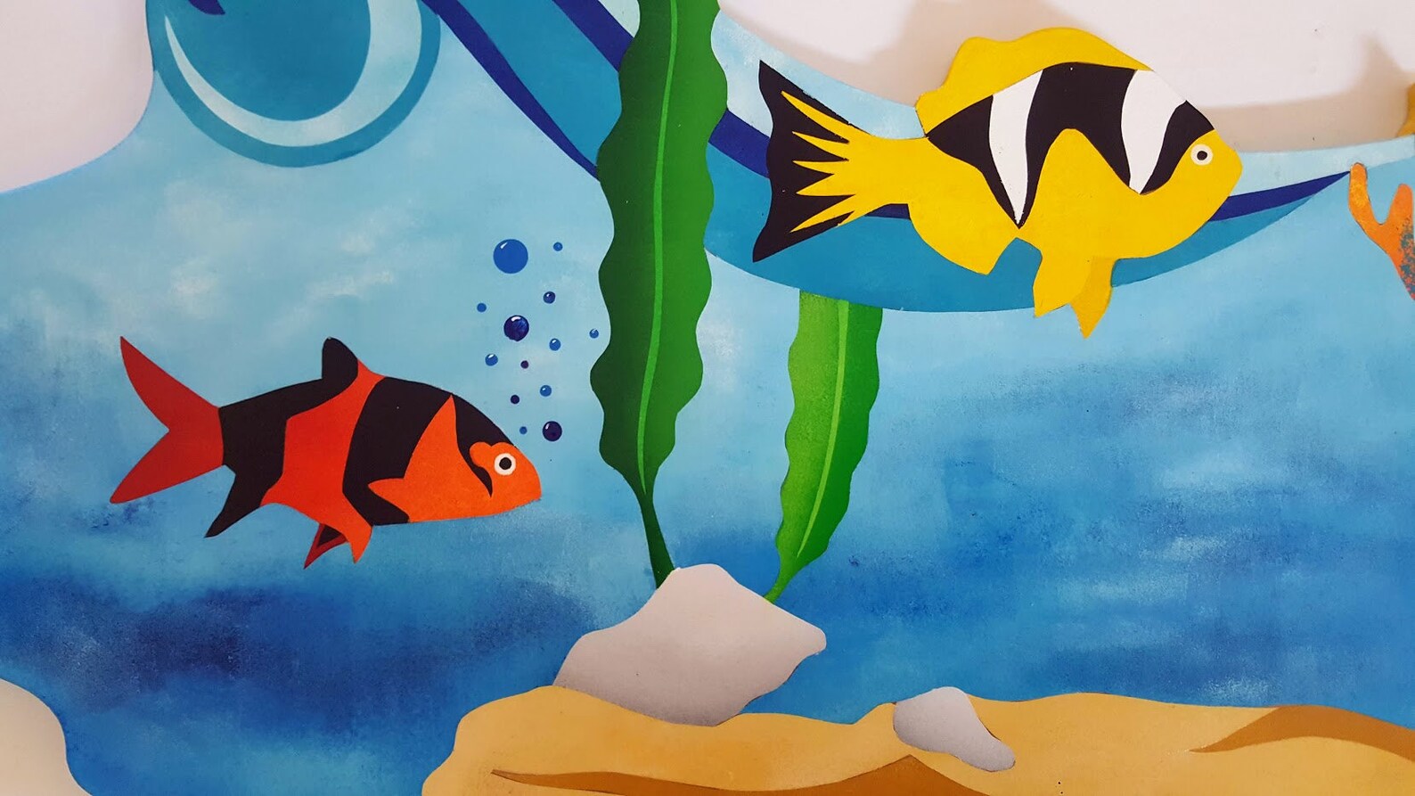 3 Piece Ocean Water Fish Theme Wood Wall Art Large Ocean - Etsy