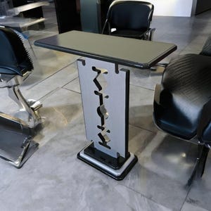 Barber Shop Razor Table - Barbers End Table, Novelty Razor Table, Razor ...