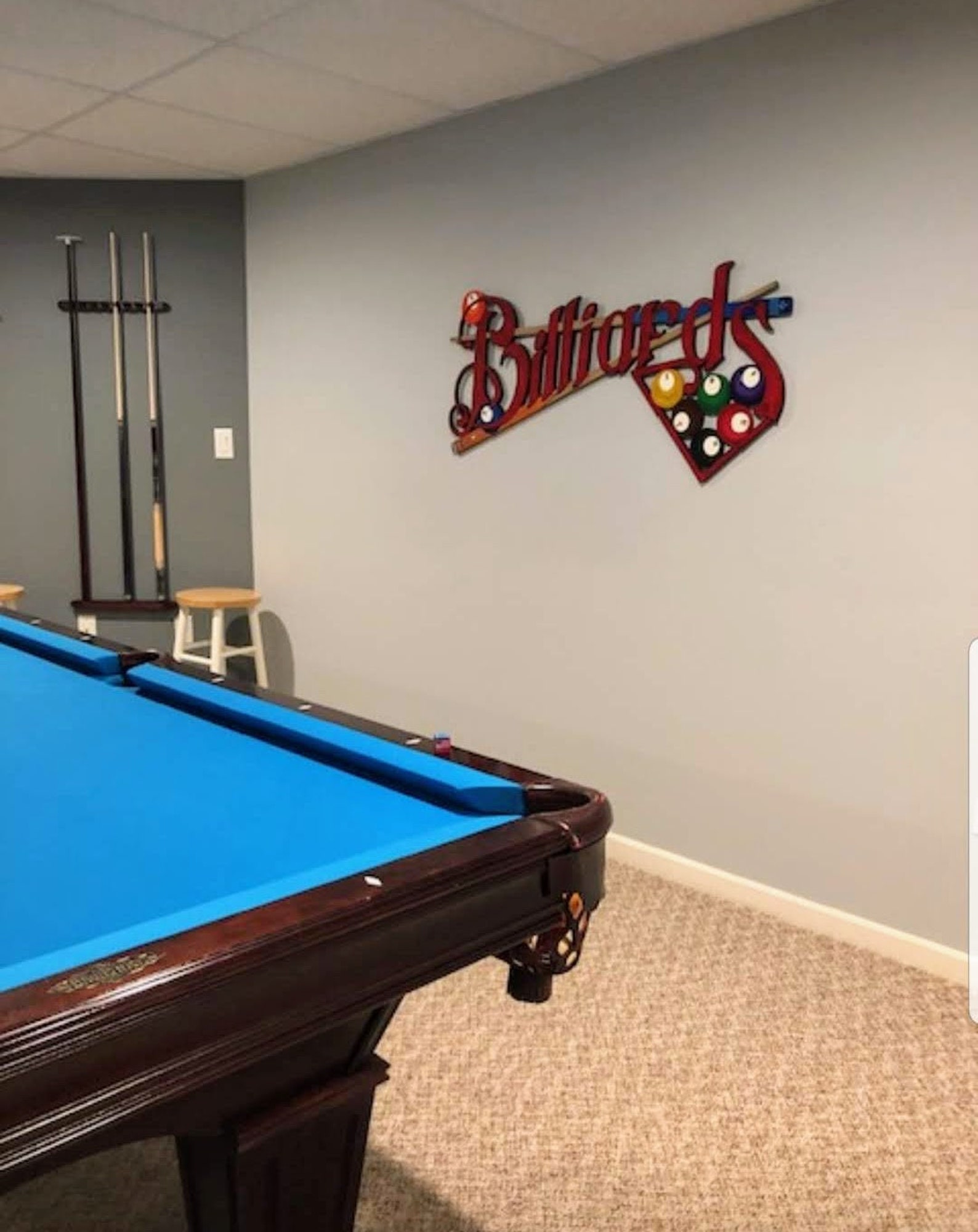 Red Billiards Wall Sculpture Purple Contemporary Billiards - Etsy