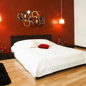 Infinity Contemporary Modern Circle Wall Art Stylish Geometric Wood ...