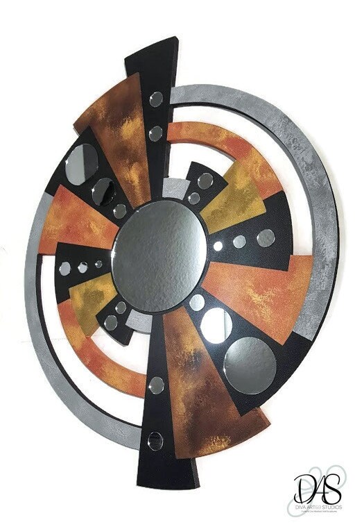 Contemporary Abstract Zen Mirror #4 - Mirror Wall Art, Mirror Wall ...