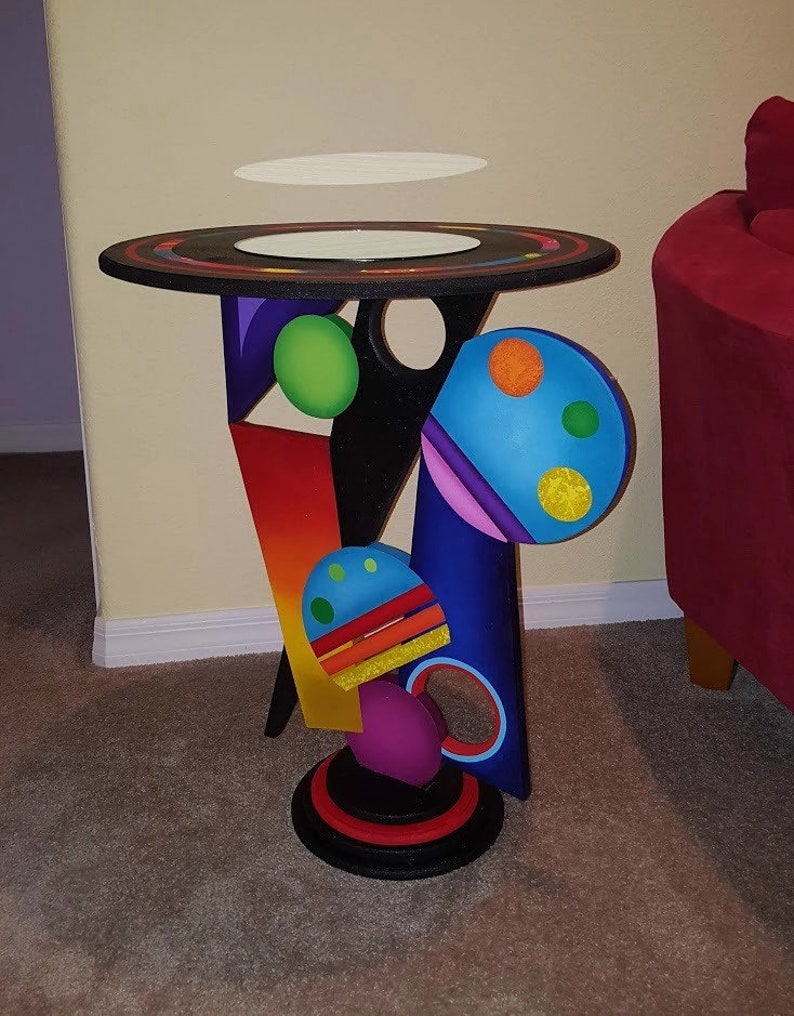 Madhouse Abstract Table Geometric Table Sculpture Abstract - Etsy