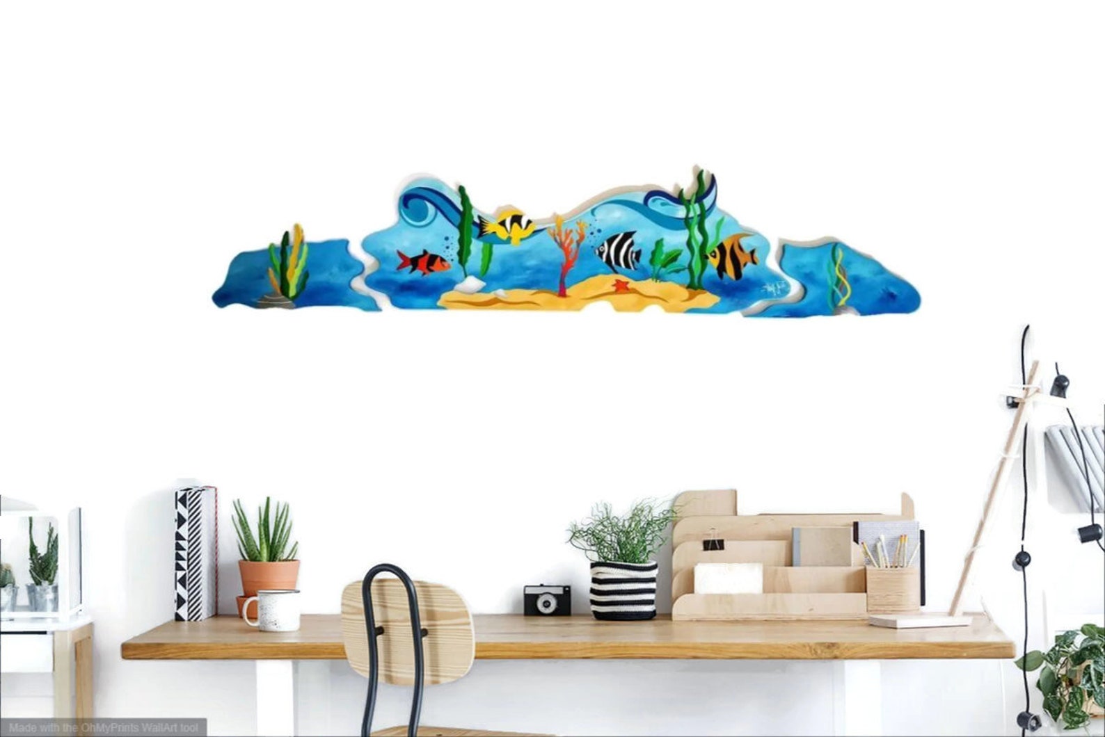 3 Piece Ocean Water Fish Theme Wood Wall Art Large Ocean - Etsy