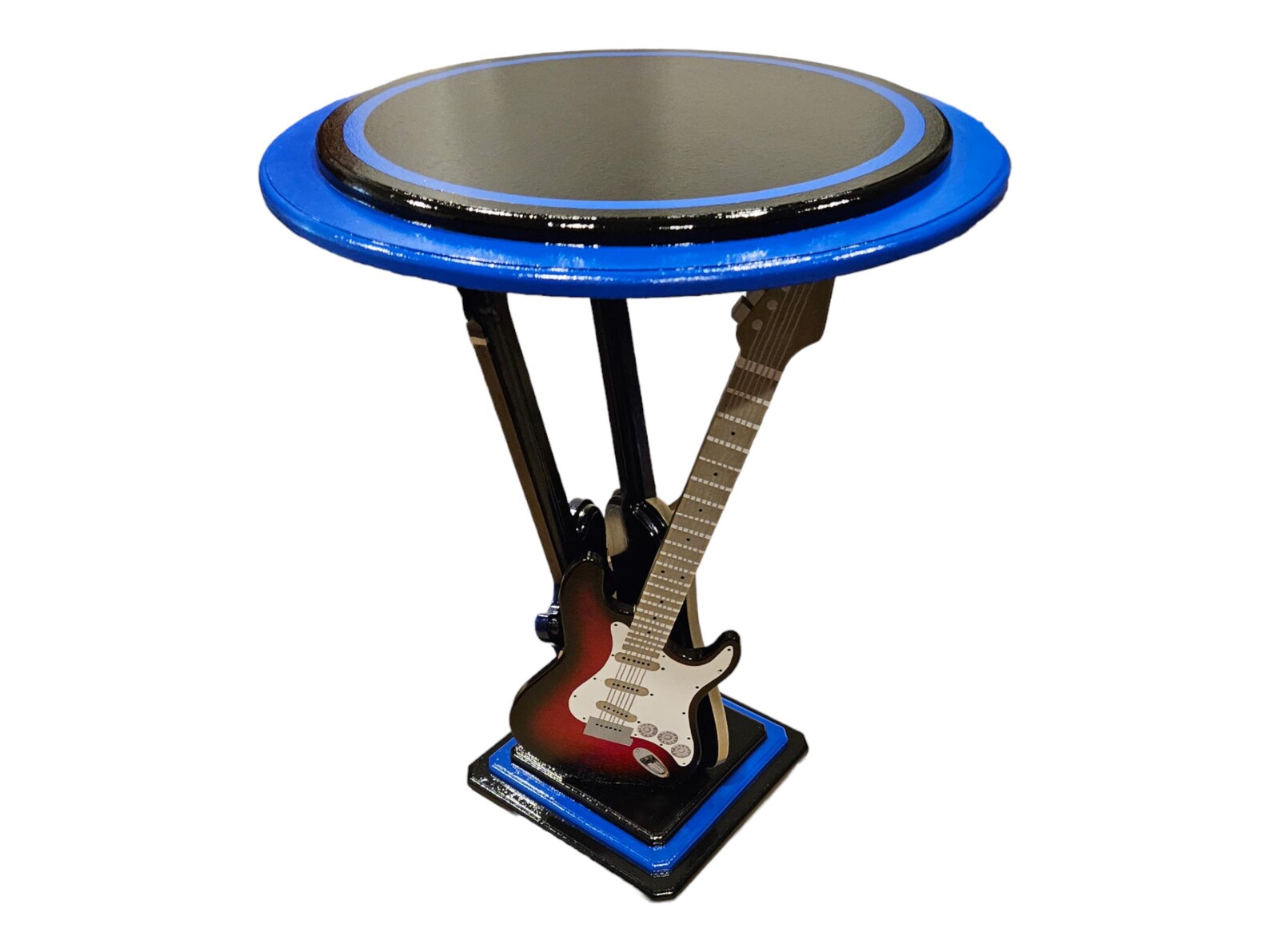 Unique Handmade 3 Guitar Table, Music Table, Guitar Sculpture End Table ...