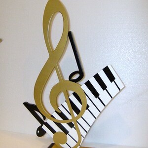 Music Table Sculpture Unique Music Notes Clef Sculpture - Etsy