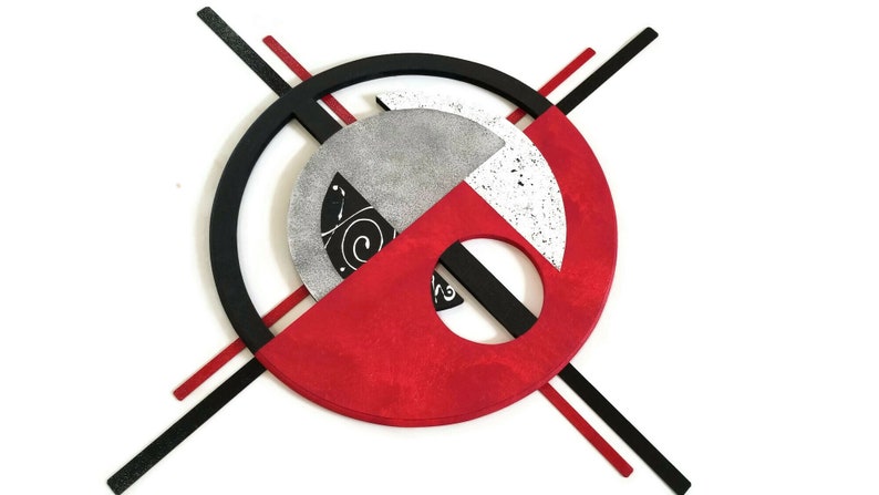 Mid Century Modern Abstract Splatter Swirl Circle Wall - Etsy