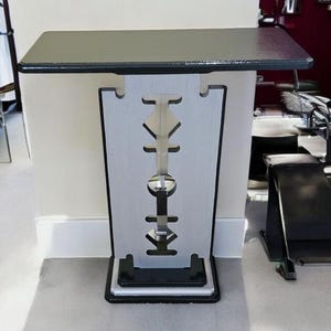 Barber Shop Razor Table - Barbers End Table, Novelty Razor Table, Razor ...