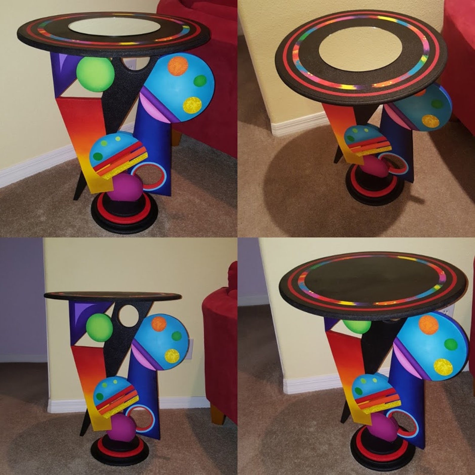 Madhouse Abstract Table Geometric Table Sculpture Abstract - Etsy