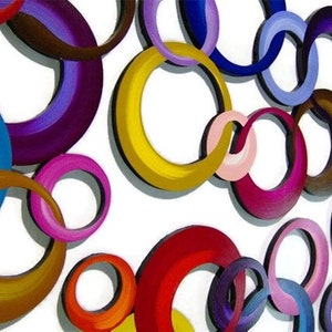 Circle Wall Sculpture, Contemporary Circles, Modern Circles Wall Art ...