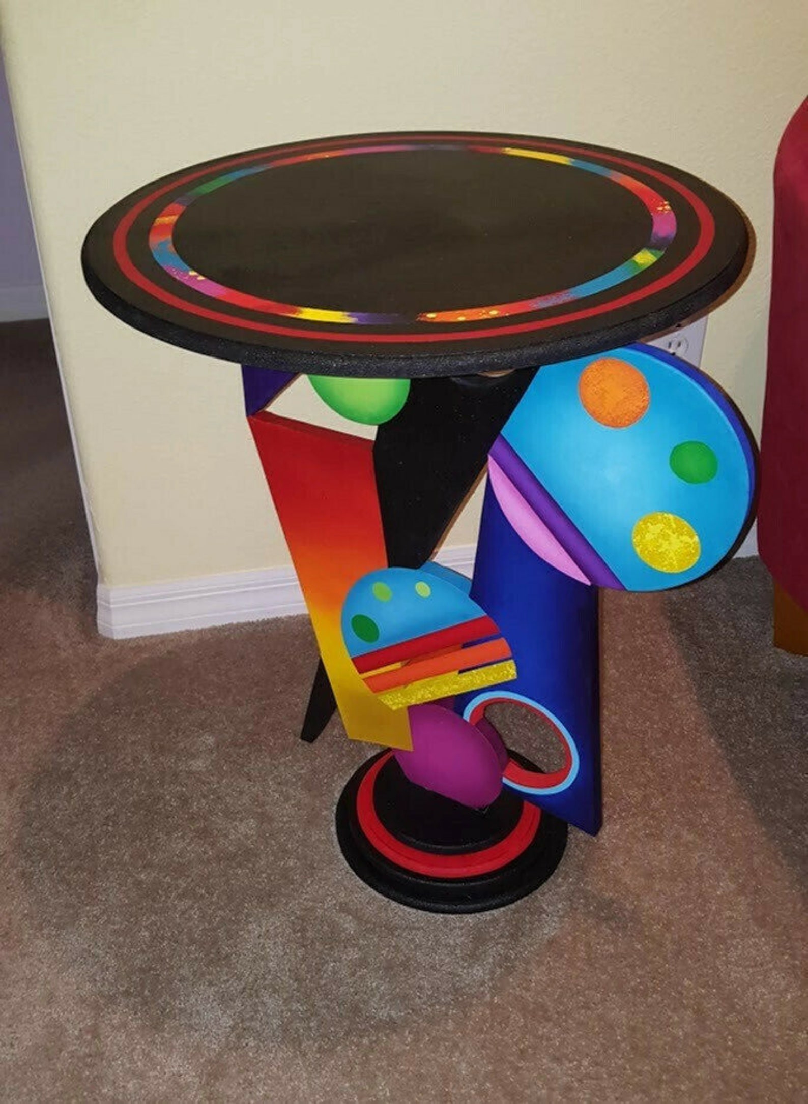 Madhouse Abstract Table Geometric Table Sculpture Abstract - Etsy