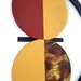 Mid Century Modern Circle Wall Art Circle Wall Sculpture - Etsy