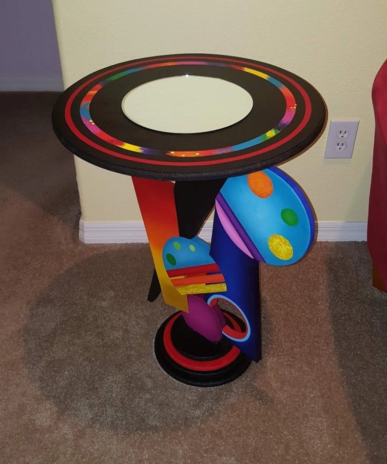 Madhouse Abstract Table Geometric Table Sculpture Abstract - Etsy