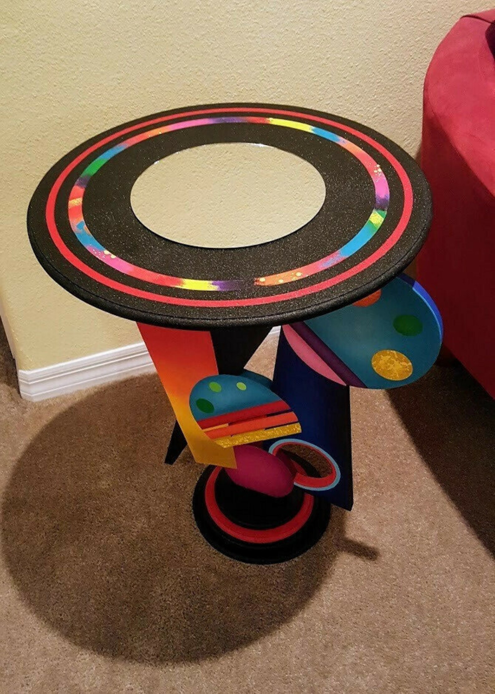 Madhouse Abstract Table Geometric Table Sculpture Abstract - Etsy