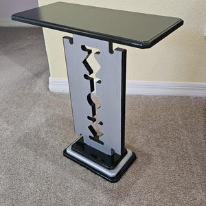 Barber Shop Razor Table - Barbers End Table, Novelty Razor Table, Razor ...