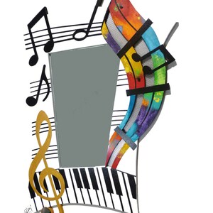 The Art of Music Mirror Wall Art Abstract Music Mirror Piano - Etsy