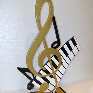 Music Table Sculpture Unique Music Notes Clef Sculpture - Etsy