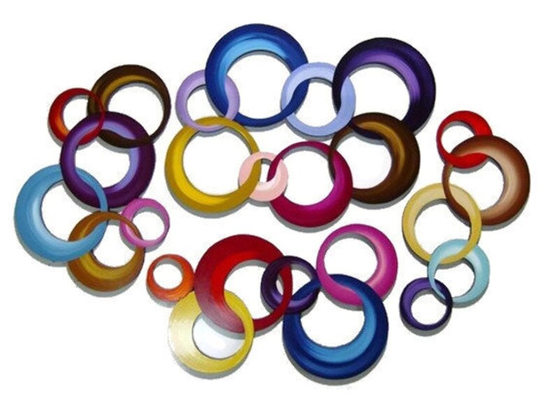 Circle Wall Sculpture Contemporary Circles Modern Circles - Etsy
