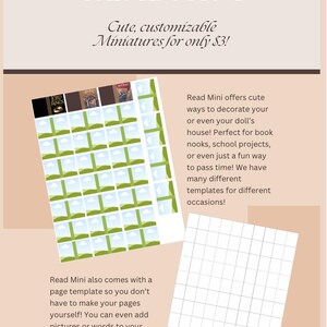Mini Book Covers and Page Template! - Etsy