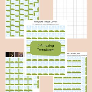 Mini Book Covers and Page Template! - Etsy