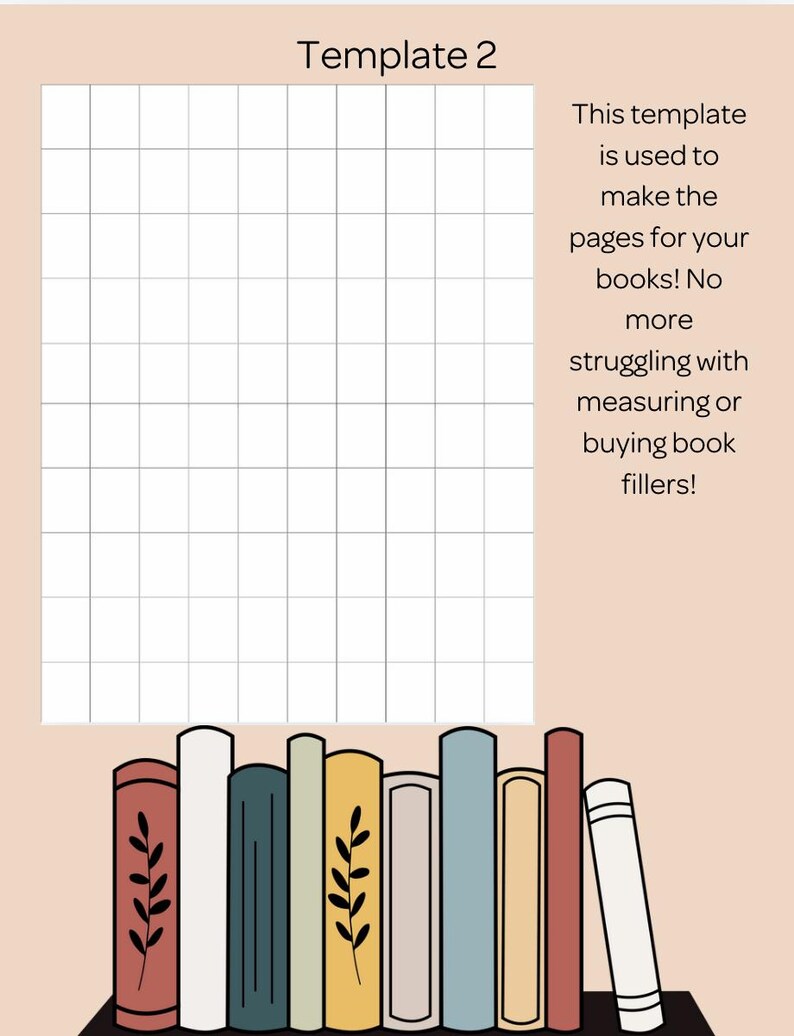 Mini Book Covers and Page Template! - Etsy