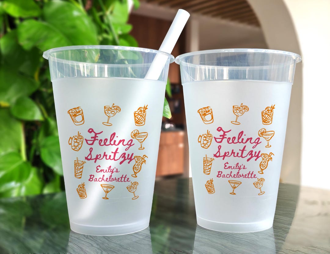 Feeling Spritzy Bachelorette Party Frosted Cups/aperol Spritz Theme ...