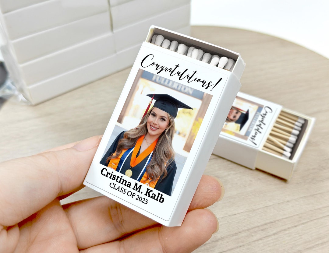 Personalized Graduation Gift Box Idea/grad Party Matchboxes/class of ...