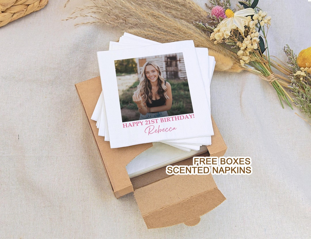 Custom Photo Napkins/personalized Photo Beverage Napkins/custom ...