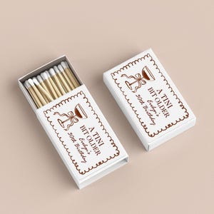 Custom Matchbox for Birthday/a Tini Bit Older Martini Match Boxes ...