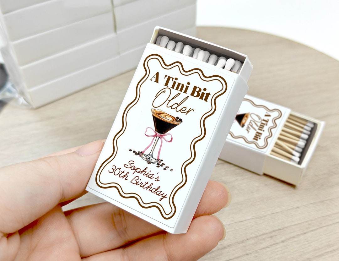 Custom Matchboxes for Birthday/a Tini Bit Older Match Boxes/birthday ...