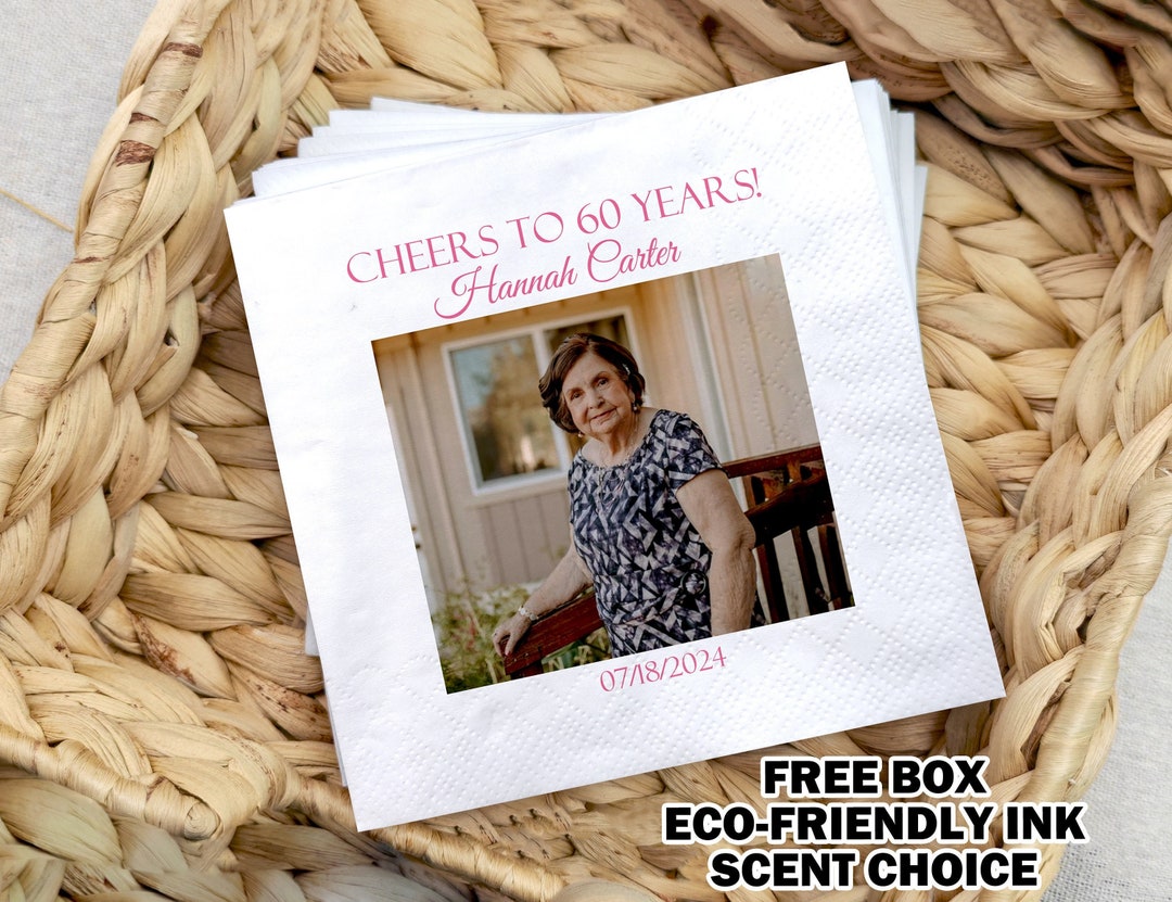 Personalized Photo Beverage Napkins/custom Cocktail Napkins for ...