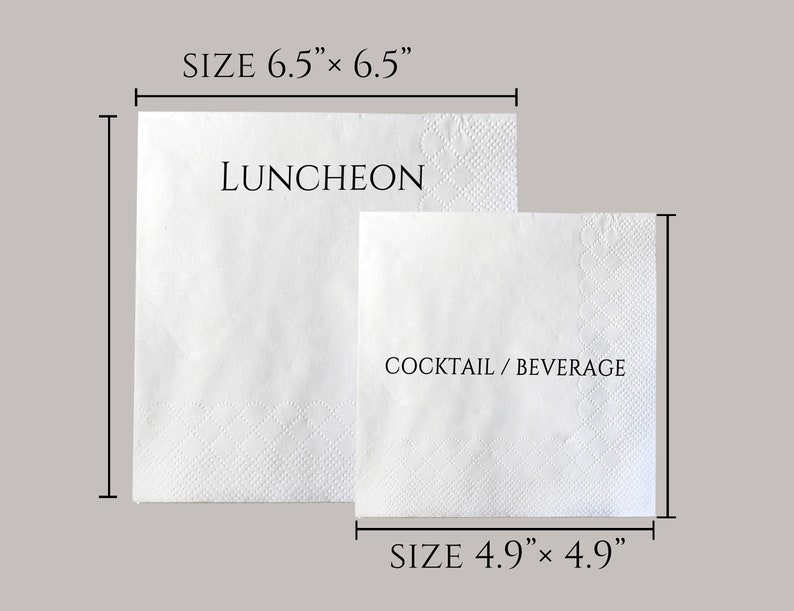 Custom Design Napkins for Weddings, Corporate Events, Business Party ...