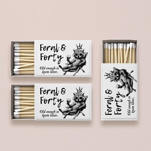 Custom Birthday Matchbox/40th Birthday Match Boxes/birthday Party ...