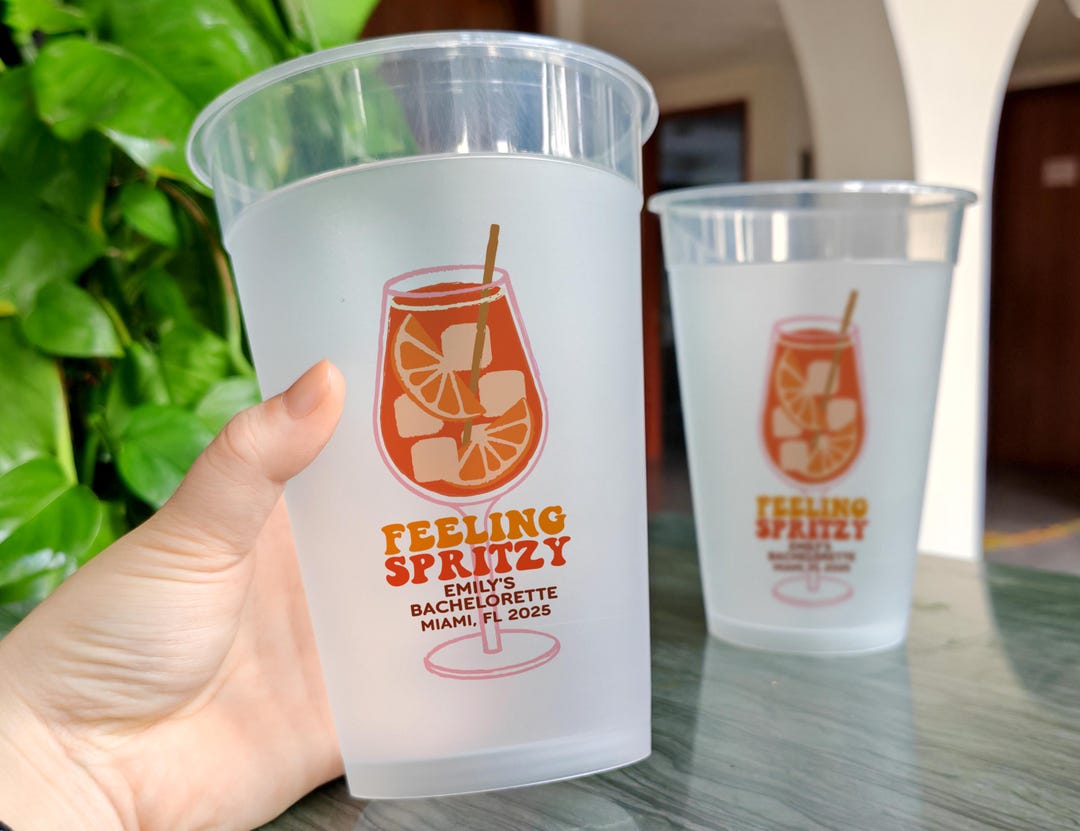 Feeling Spritz Frosted Cups/aperol Spritz Themed Party/love at First ...