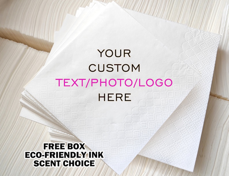 Custom Design Napkins for Weddings, Corporate Events, Business Party ...