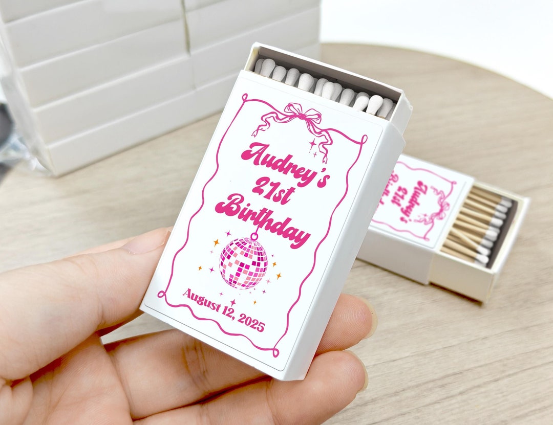 30th Birthday Matches/personalized Birthday Matchboxes/custom Bday ...