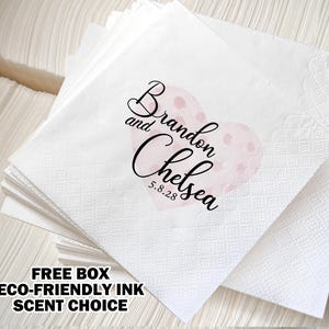 Custom Wedding Napkins/custom Paper Napkins/personalized Wedding ...