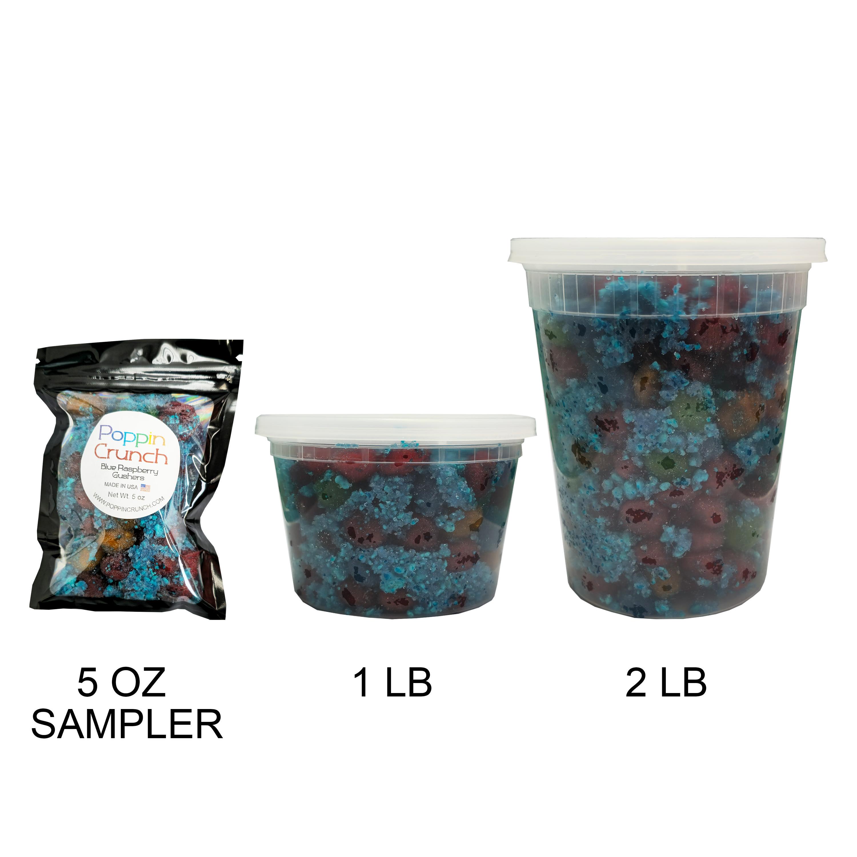 Poppin Crunch Blue Raspberry Gushers Candy Snacks 1 - 2 LBS - Choice of ...